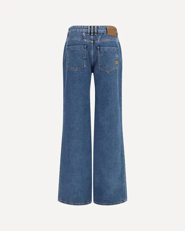 Balmain Straight Wide-leg Jeans
