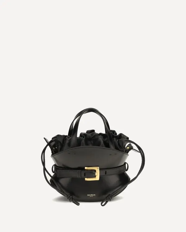 Balmain Mini Shoulder Bag - Black