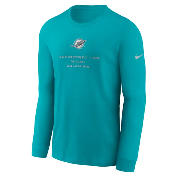 Nike Miami Dolphins Dri-fit Long Sleeve T-shirt - Green