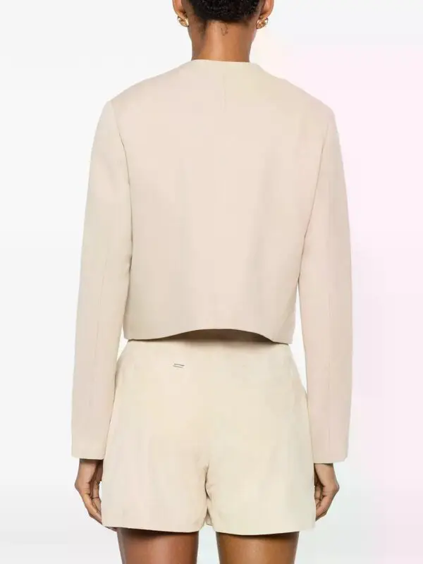 Maje Cropped Button-up Blazer