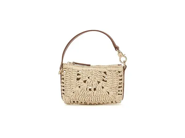 Madewell Straw Mini Pouch Shoulder Bag - Gray