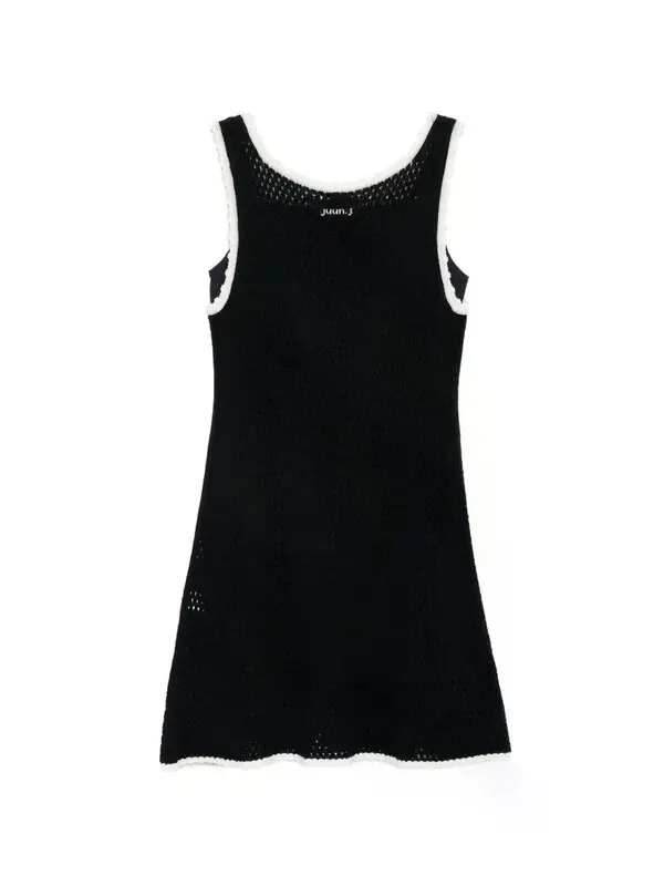 JUUN.J Crochet-knit Scalloped Trim Dress