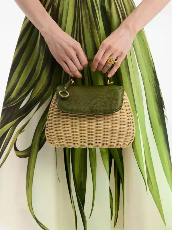 Oscar De La Renta Mini Poppy Tote Bag - Neutrals