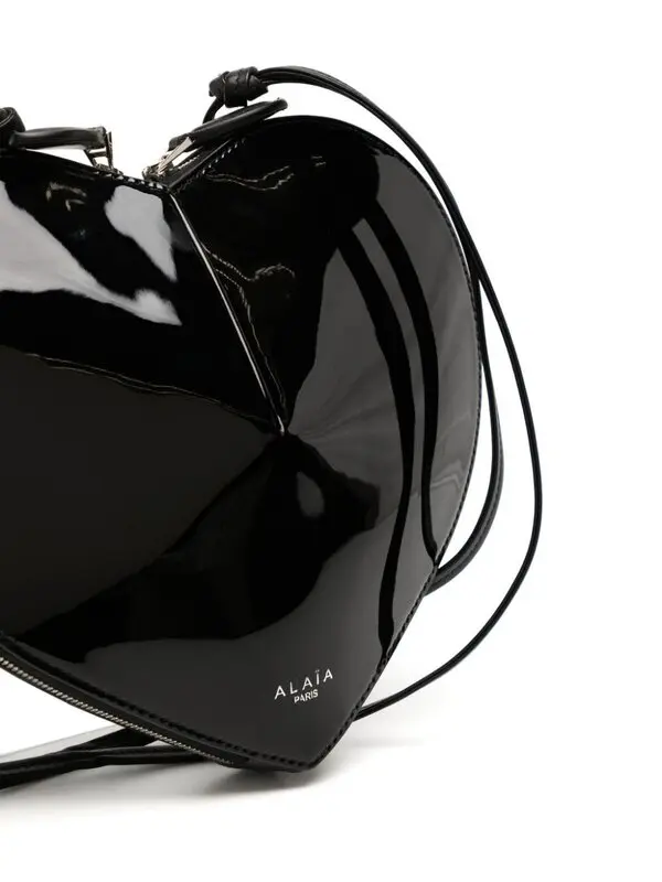 Alaïa Le Coeur Heart Crossbody Bag - Black
