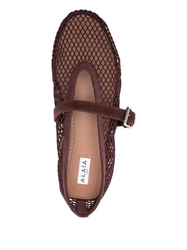 Alaïa Fishnet Ballet Flats