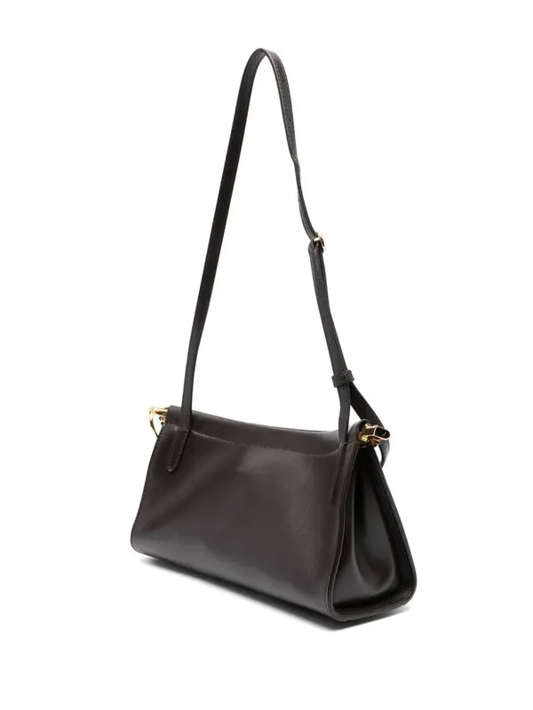 Alaïa Le Click East West Small Leather Shoulder Bag - Brown