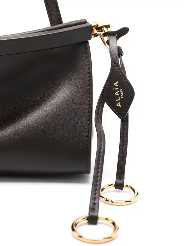 Alaïa Le Click East West Small Leather Shoulder Bag - Brown