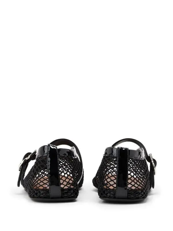 Alaïa Fishnet Ballet Flats - Black