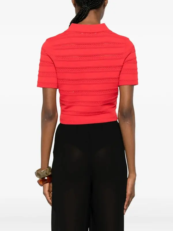 BLUGIRL Crochet Polo Shirt