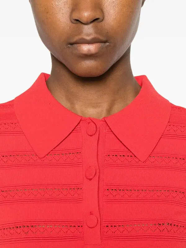 BLUGIRL Crochet Polo Shirt