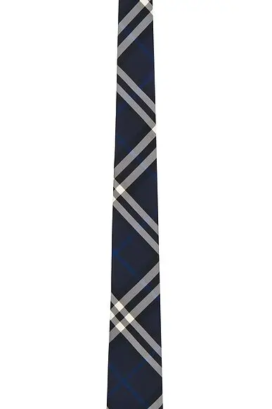 Burberry Manston Tie - Navy Check
