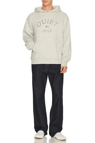 QUIET GOLF Usa Graphic Hoodie - Ash