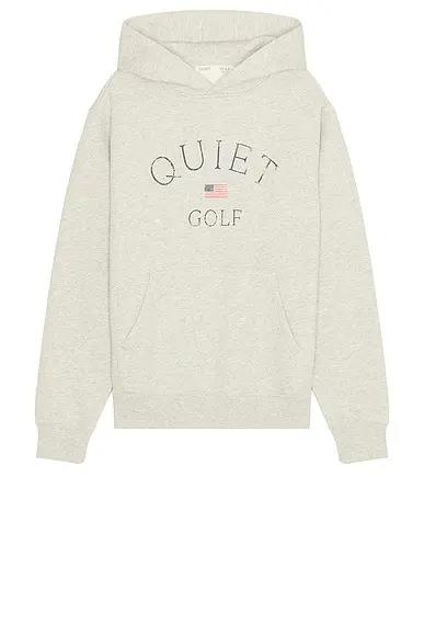 QUIET GOLF Usa Graphic Hoodie - Ash
