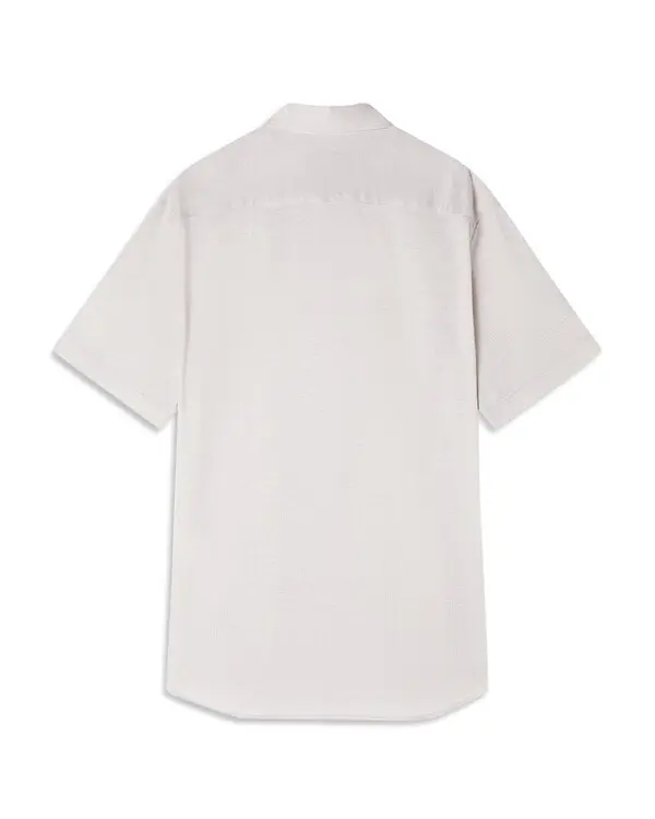 Emporio Armani Techno Seersucker Short Sleeve Shirt