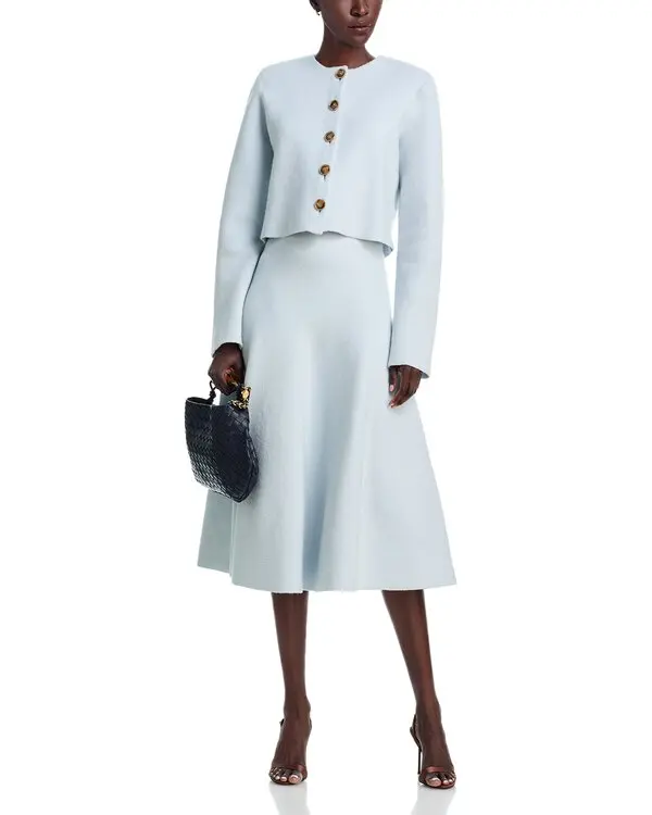 Brandon Maxwell The Ryder Wool Knit Jacket