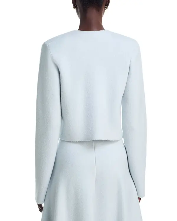 Brandon Maxwell The Ryder Wool Knit Jacket