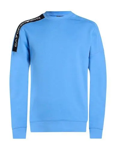 EA7 Sweatshirt Cotton Crewneck Long Sleeve - Blue
