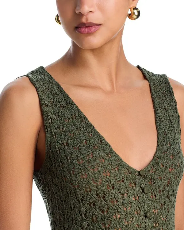 Aqua Crochet Balloon Jumpsuit