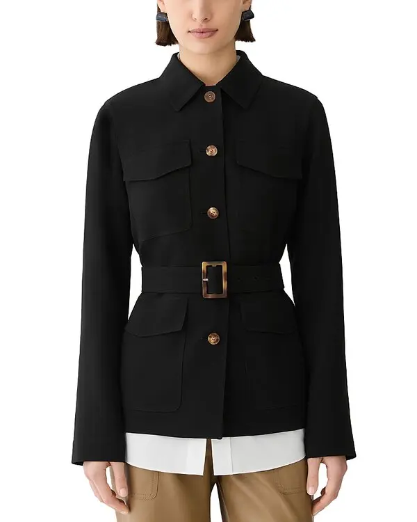 Lafayette 148 New York Belted Shirt Jacket