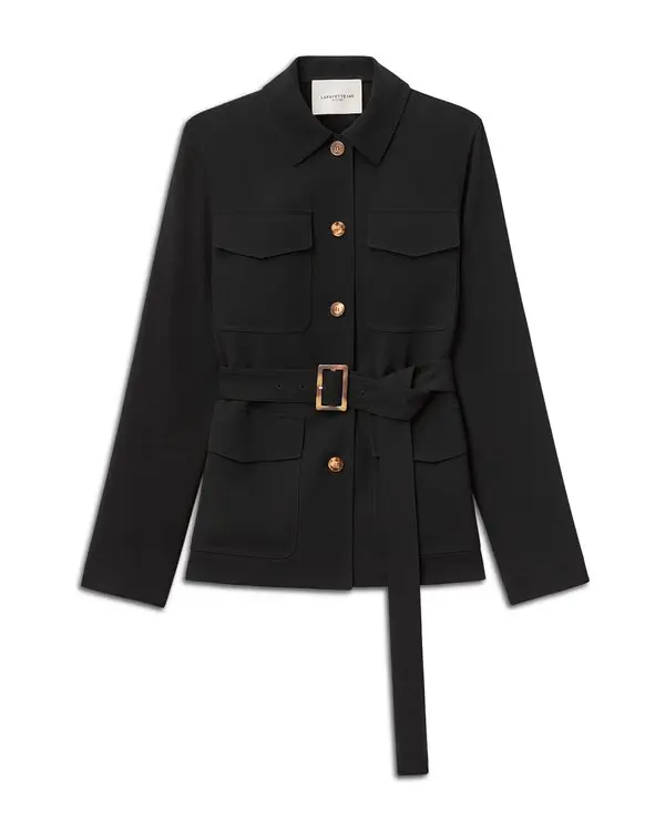Lafayette 148 New York Belted Shirt Jacket