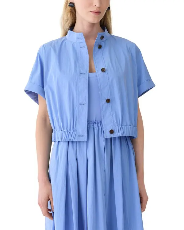 Lafayette 148 New York Short Sleeve Cropped Jacket