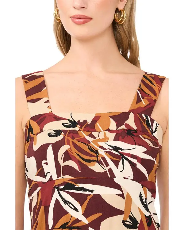 Vince Camuto Printed Maxi Dress - Rust