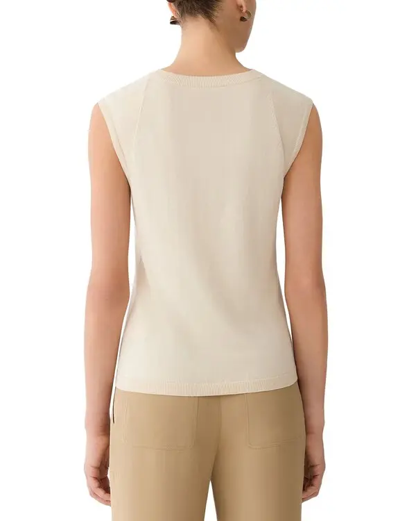 Lafayette 148 New York Crewneck Raglan Knit Top