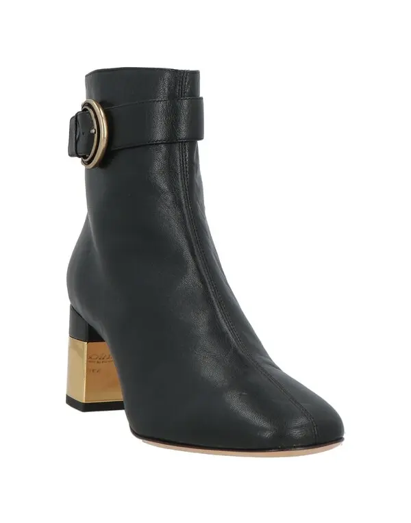 Chloé Ankle Boots In Leather With Buckle Detailing