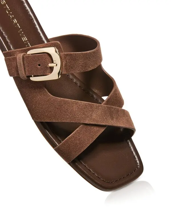 STUART WEITZMAN Sai Sandals - Cigar