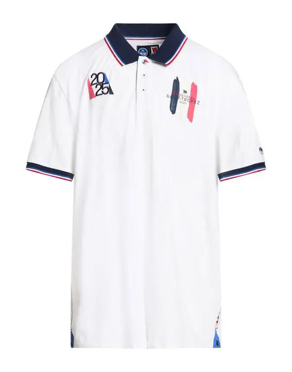 NORTH SAILS Polo Shirt Size Cotton, Elastane - White