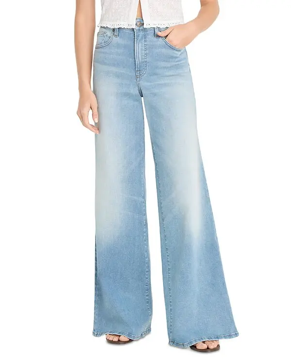 Good American High Rise Palazzo Jeans - Indigo