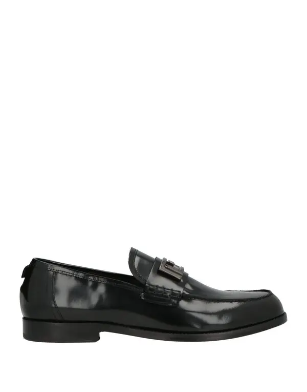 GIOVANNI CONTI Leather Loafers With Appliqués