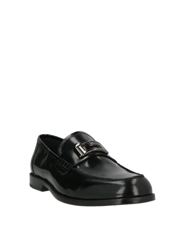 GIOVANNI CONTI Leather Loafers With Appliqués