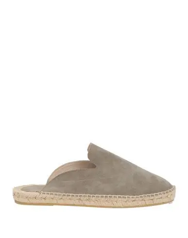 Eleventy Taupe Suede Espadrille Mules