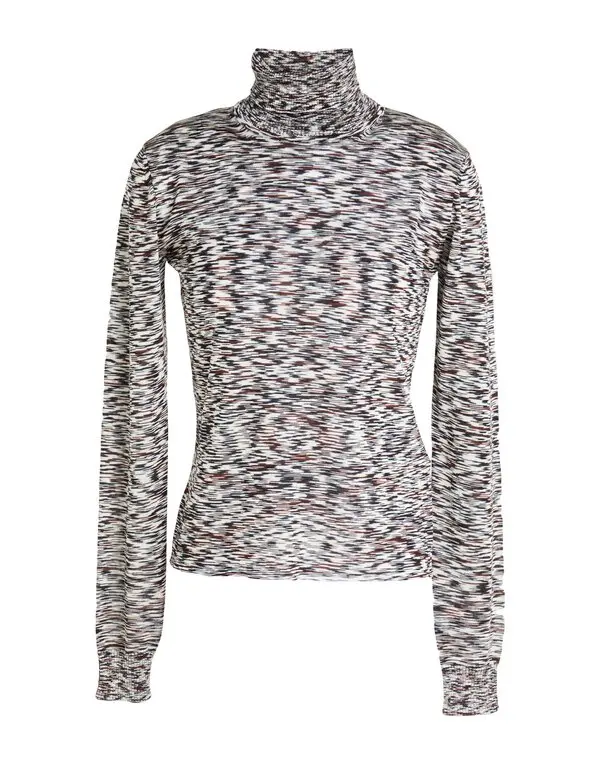 Missoni Multicolor Knitted Turtleneck Long Sleeve Top