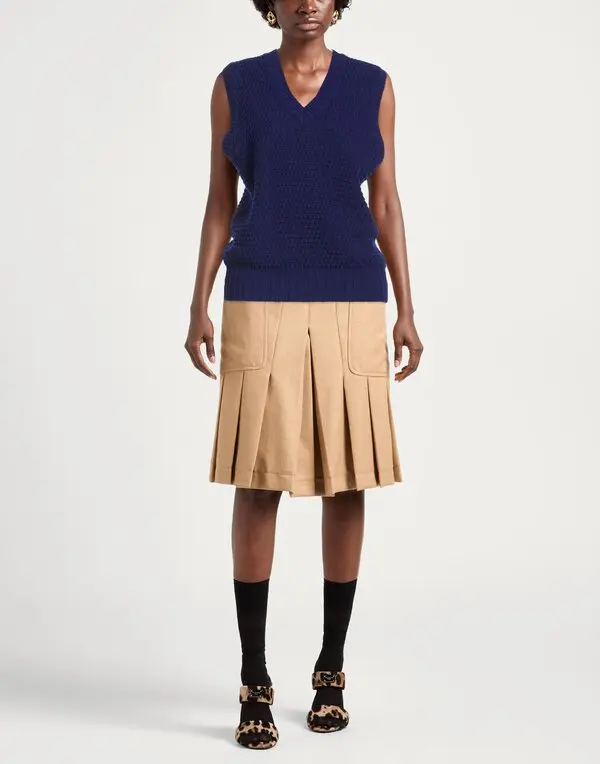 DEPARTMENT 5 Wool V-neck Sleeveless Knit Vest