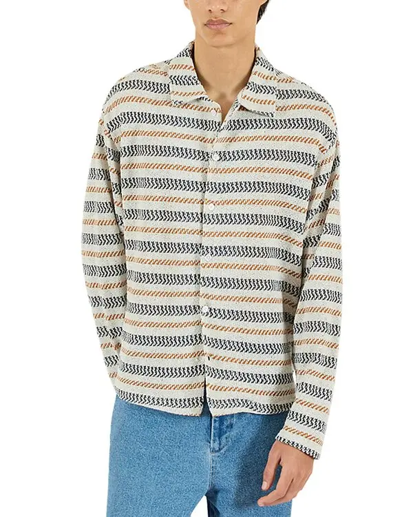 KROST Speckled Stripe Knit Shirt