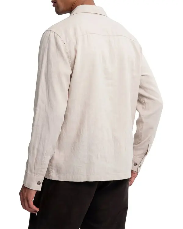 AUTO-REPLY Linen Patch Pocket Overshirt