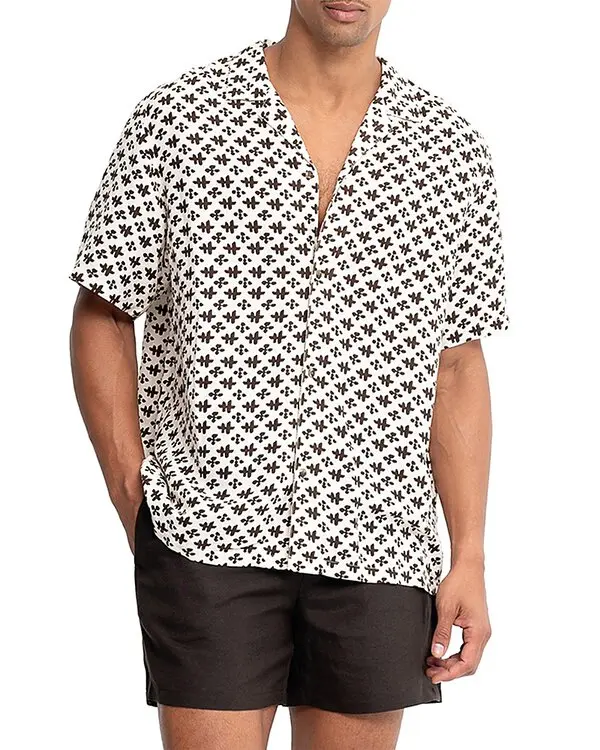 AUTO-REPLY Alex Printed Linen Shirt