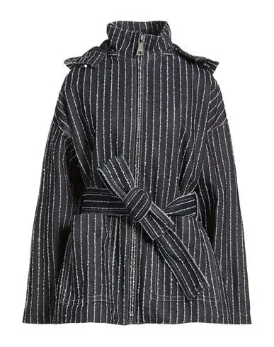Khrisjoy Striped Denim Jacket With Detachable Hood