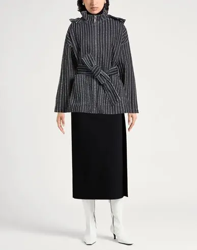 Khrisjoy Striped Denim Jacket With Detachable Hood