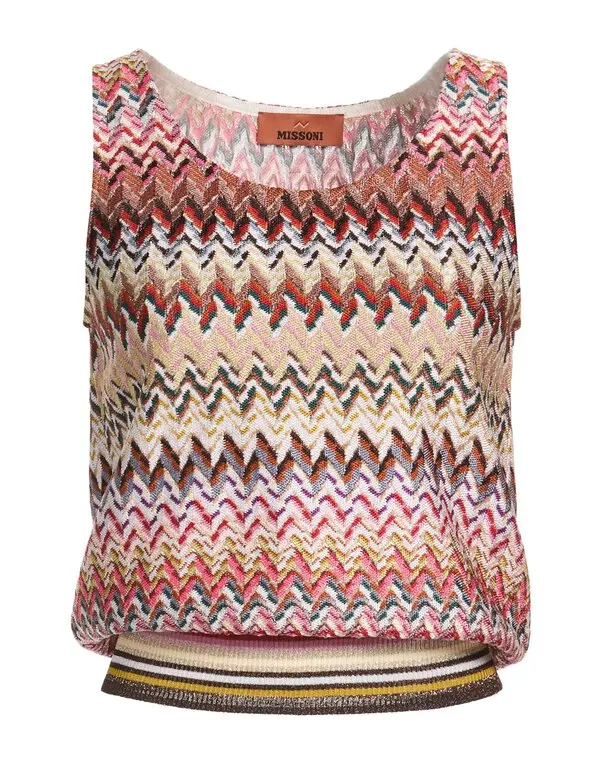Missoni Crochet-knit Viscose, Metal Fiber, And Polyamide Top
