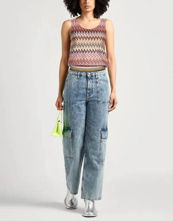 Missoni Crochet-knit Viscose, Metal Fiber, And Polyamide Top