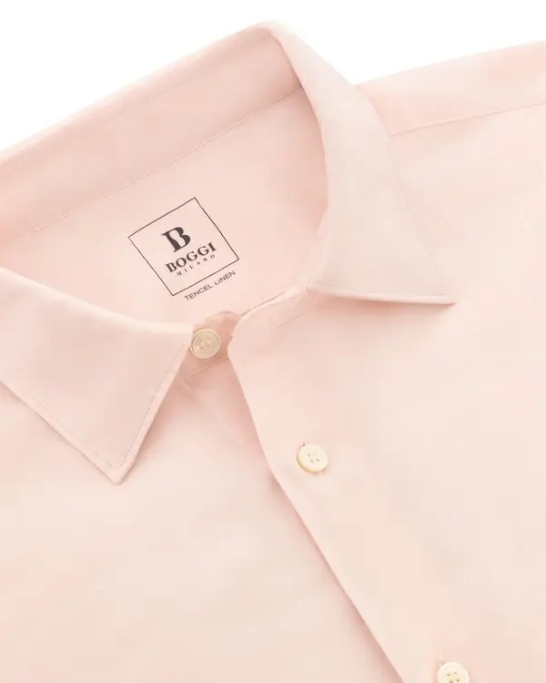 Boggi Milano Linen Shirt - Pink