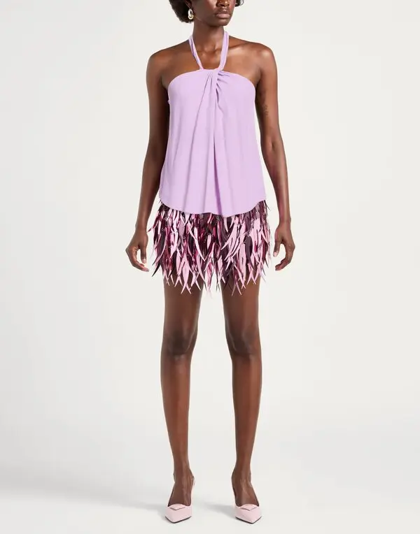 Patrizia Pepe Halterneck Top - Purple