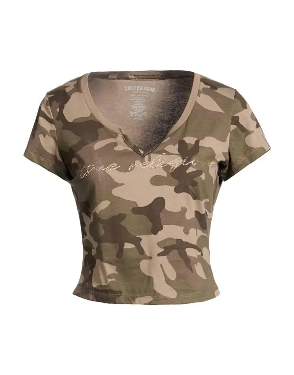 True Religion Camouflage-print Cotton T-shirt
