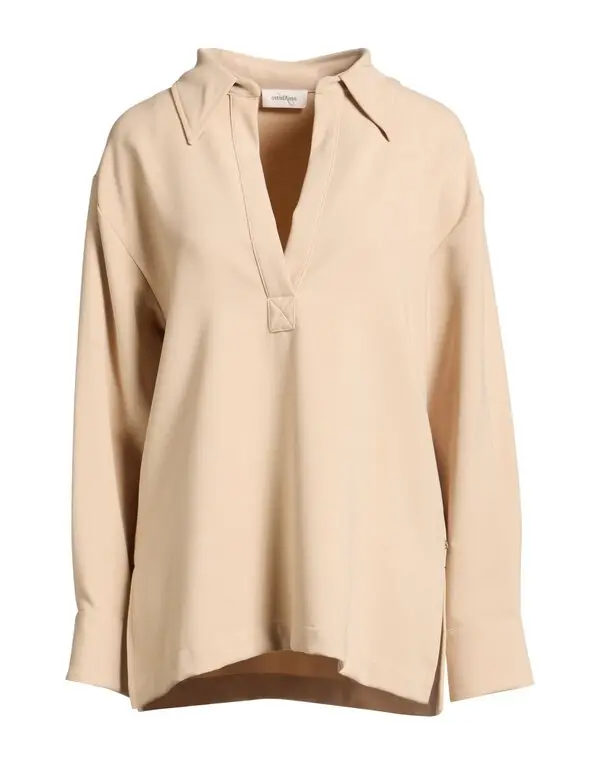 OTTOD'AME Long Sleeve Crepe Top