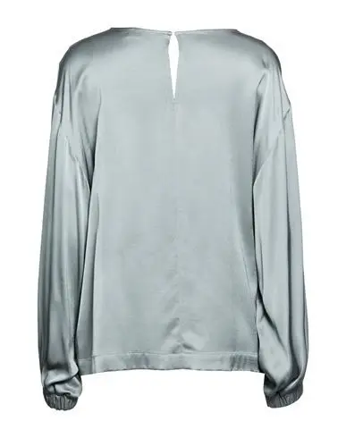 OTTOD'AME Viscose Crewneck Long Sleeve Top - Blue