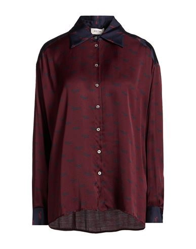 OTTOD'AME Viscose Shirt With Classic Collar And Buttoned Cuffs - Garnet