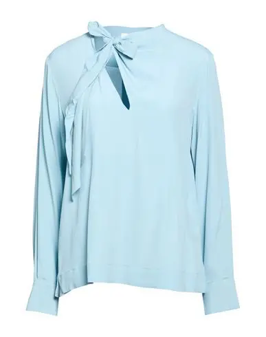 OTTOD'AME Silk Georgette Bow Blouse